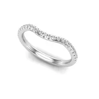 Madison Pave Band - 14K White Gold