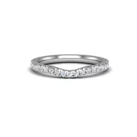 Kaylee Pave Band - 14K White Gold