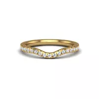 Isabelle Pave Band - 14K Yellow Gold
