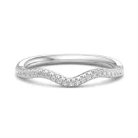 Kaliyah Curved Pavé Band - 14K White Gold