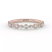 Isabella Pave Band - 14K Rose Gold