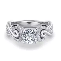 Kimberly Matching Band For Engagement Ring - Platinum