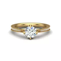 Mya Engagement Ring - 14K Yellow Gold