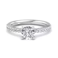 Vera Engagement Ring - 18K White Gold