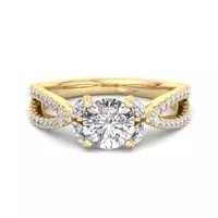 Angela Engagement Ring - 14K Yellow Gold