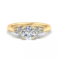 Nicole Engagement Ring - 14K Yellow Gold