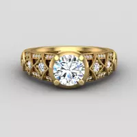 Paige Engagement Ring - 14K Yellow Gold