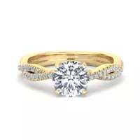 Jessica Engagement Ring - 18K Yellow Gold