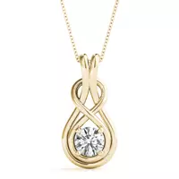 Pandora Solitaire Diamond Necklace - 14K Yellow Gold