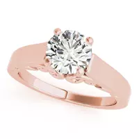 Aspyn Solitaire Engagement Ring - 14K Rose Gold