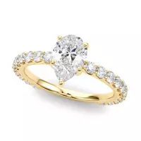 Adelaide Diamond Engagement Ring - 14K Yellow Gold