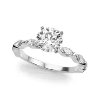 Azalia Marquise Diamond Engagement Ring - Platinum