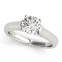 Izzy Solitaire Engagement Ring - Platinum