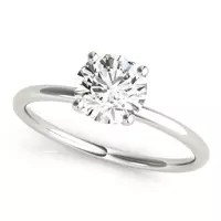 Addison Traditional Solitaire Engagement Ring - Platinum