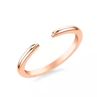 Lexi High Polished Open Band - 14K Rose Gold