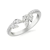 Periwinkle Pave Diamond Band - Platinum