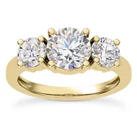 Tre Three-Stone Diamond Engagement Ring (1.00ct. tw.) - 14K Yellow Gold