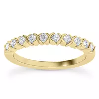 Rave XO Diamond Band - 14K Yellow Gold