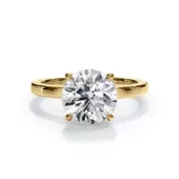 Bellora Solitaire Engagement Ring (2mm) - 18K Yellow Gold