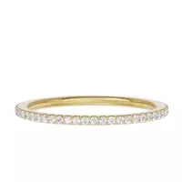Shared Prong Lab Eternity Band (.25ct. tw.) - 14K Yellow Gold