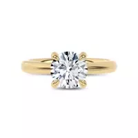 Fiora Black Ceramic Lab Engagement Ring by Christian Siriano - 14K ...