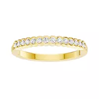 Classic Open Bezel Lab Diamond Band (0.25 ct. tw.) - 14K Yellow Gold