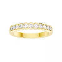 Classic Open Bezel Lab Diamond Band (0.50 ct. tw.) - 18K Yellow Gold