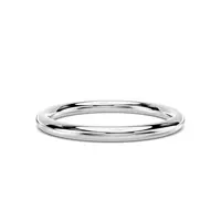 Elaris Dome Wedding Band - 14K White Gold