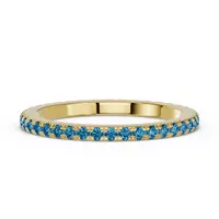 Chroma London Blue Topaz Eternity Band - 14K Yellow Gold