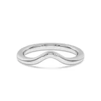 Lani Wide Curved Band - Platinum