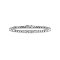 Four-Prong Lab Diamond Tennis Bracelet (6 ct. tw.) - 14K White Gold