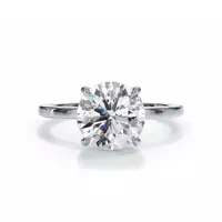 Bellora Solitaire 1.50 ct. Oval Lab Engagement Ring - 14K White Gold