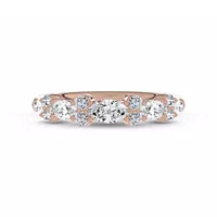 Marquise Duo Lab Diamond Band - 14K Rose Gold