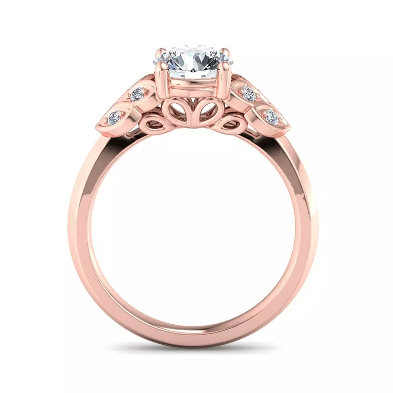 Amy Engagement Ring - 14K Rose Gold