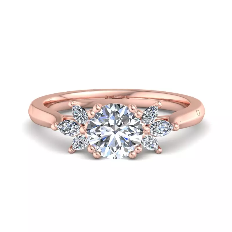 Nicole Engagement Ring - 14K Rose Gold