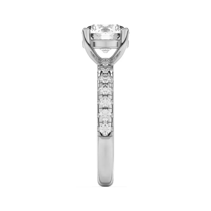 Betsy Grand Pavé Engagement Ring - Platinum