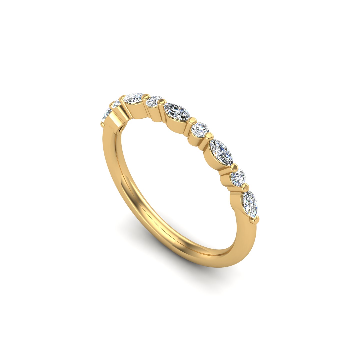 Laila Engagement Ring - 14K Yellow Gold