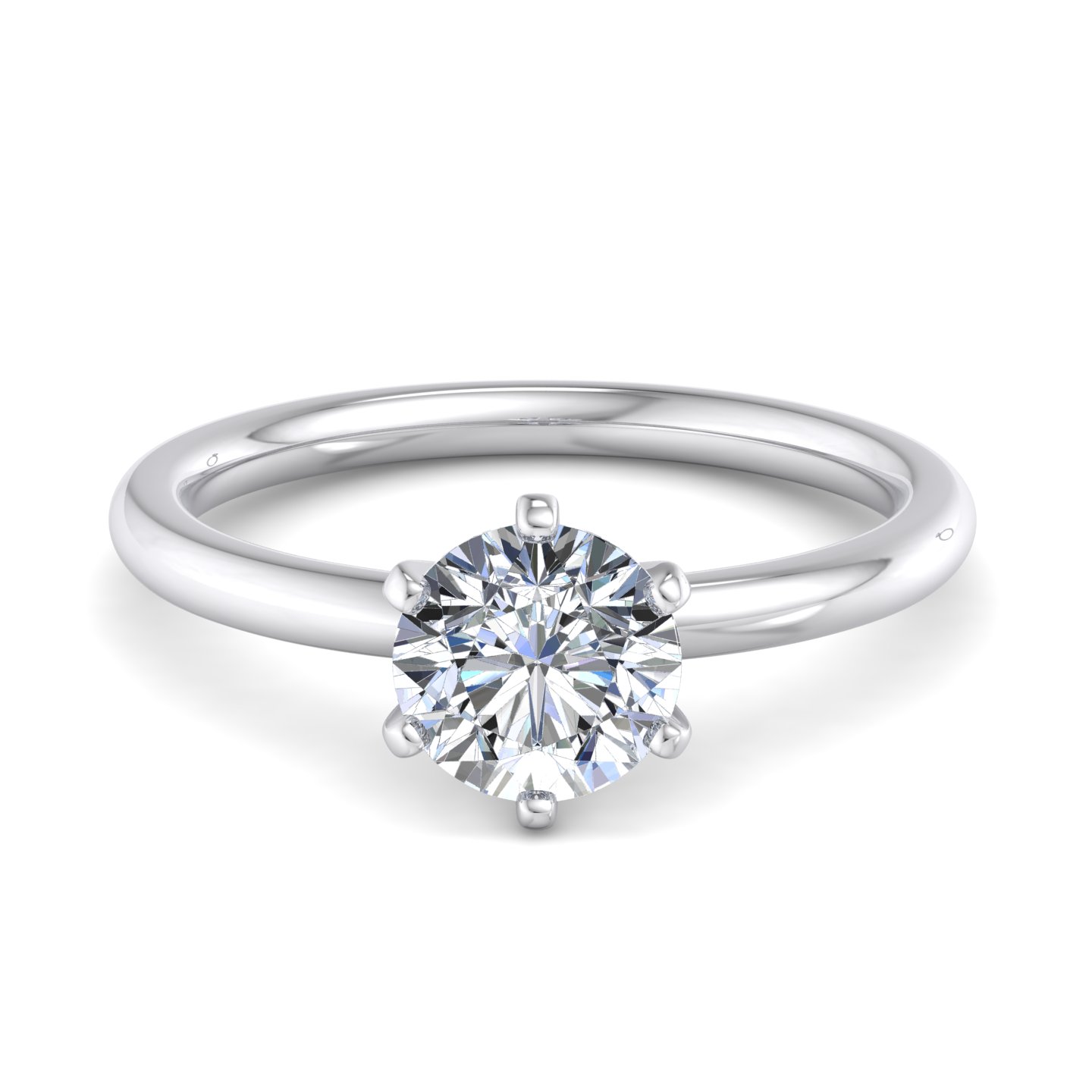 6 claw solitaire diamond ring store