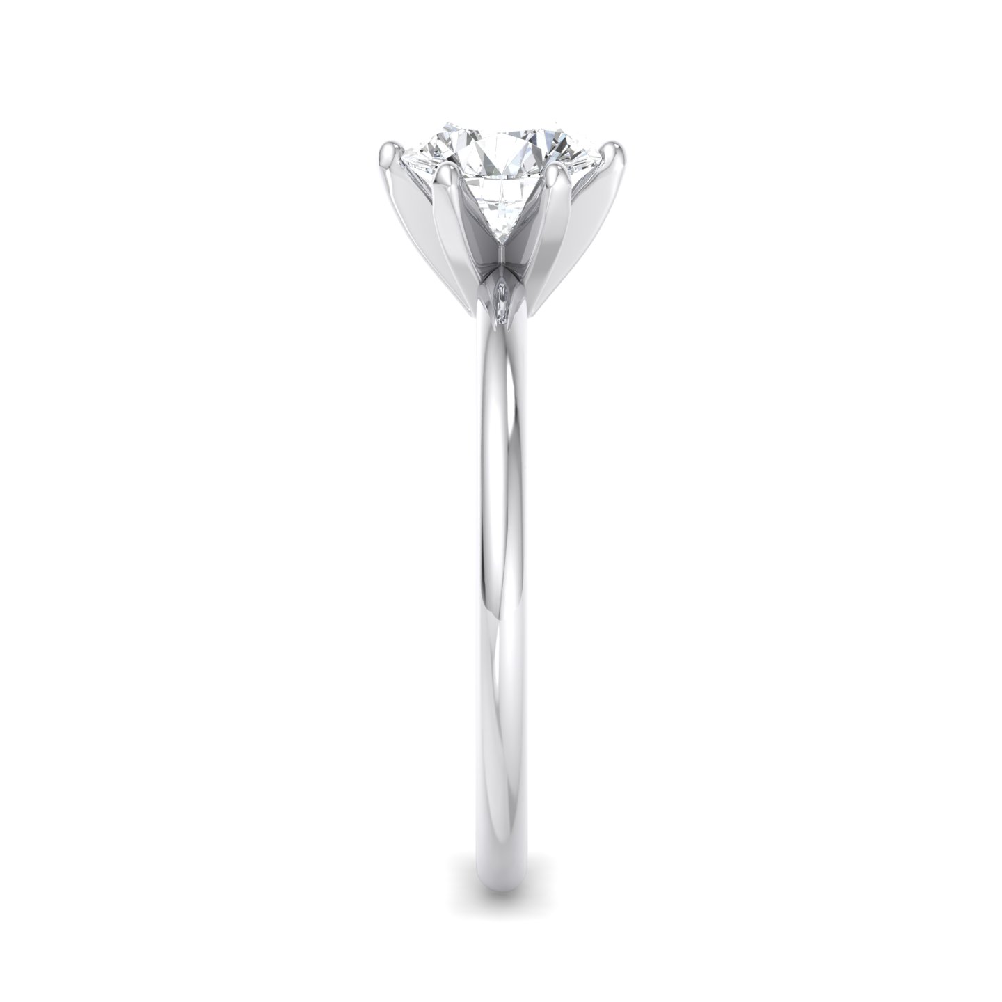 6 prong solitaire thin band store