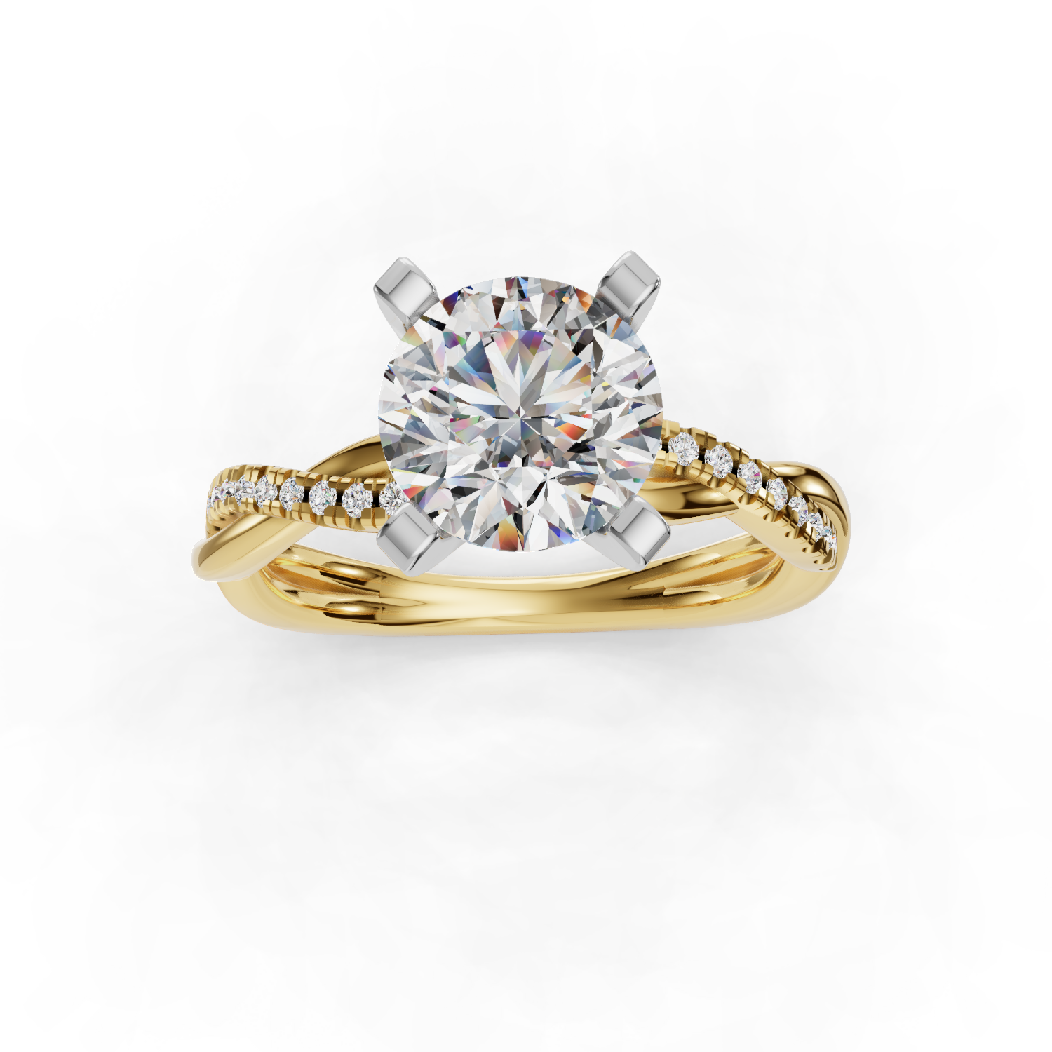Heaven Engagement Ring - 14K Yellow Gold