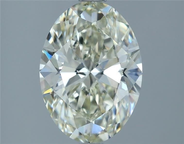 2.51 Carat Natural Diamond, Oval Cut, VS1, K Color, IGI Certified